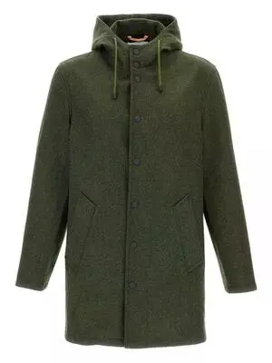 ALPE PIANO Hooded Wool Coat