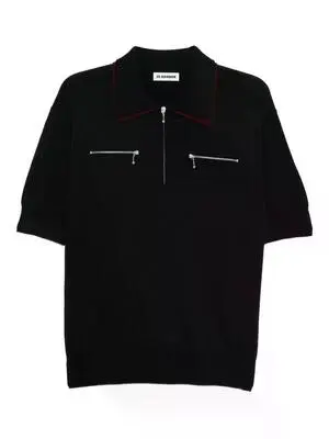 JIL SANDER Zip Collar Polo Shirt