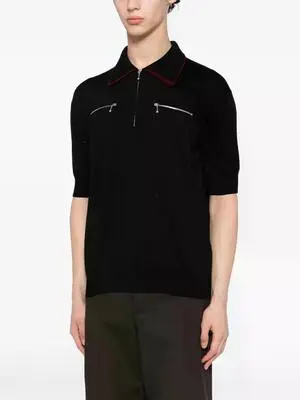 JIL SANDER Zip Collar Polo Shirt