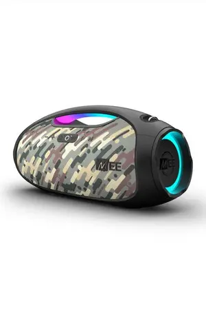 MEE AUDIO Partyspkr Xl Bluetooth Wireless Speaker W/ Dynamic Led Lighting - Camo
