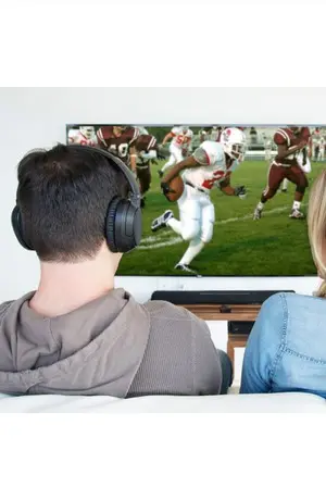 MEE AUDIO Connect T1cma Bluetooth Transmitter & Headphones Bundle For Tv