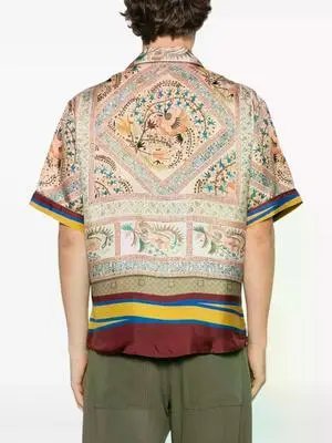 PIERRE-LOUIS MASCIA Aloe Patterned Pocket Shirt