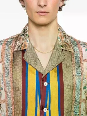 PIERRE-LOUIS MASCIA Aloe Patterned Pocket Shirt