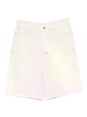 Ksubi Embroidered Denim Maxx Shorts - White