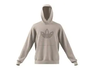 Adidas Outlined Trefoil Pullover Fleece Hoodie