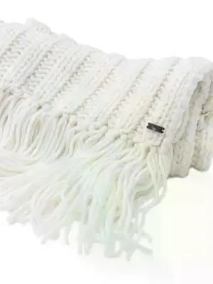 Fedeli Fringed Ribbed-knit Scarf