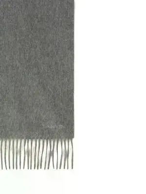 LANVIN Fringed Wool Scarf - Grey