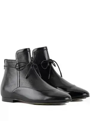 Giorgio Armani Leather Ankle Boots