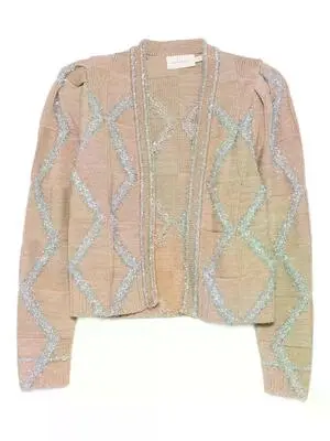 CECILIA PRADO Diamond Pattern Cardigan - Neutrals