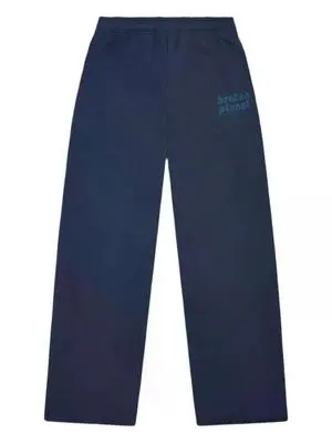 BROKEN PLANET Elasticated-waistband Track Pants - Blue