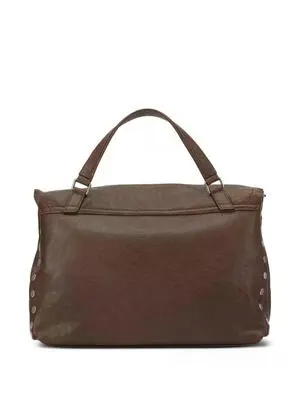 ZANELLATO Studded-detail Turn-lock Tote - Brown