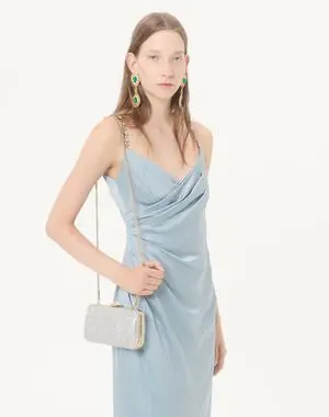 Valentino Garavani Carry Secrets Rhinestone Minaudiere - Crystal