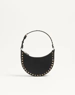 Valentino Garavani Rockstud Mini Hobo Bag - Black