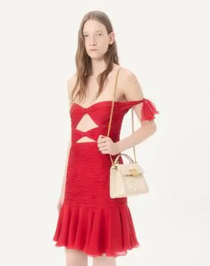 Valentino Garavani Vsling Mini Embroidered Handbag With Jewel Logo
