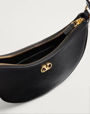 Valentino Garavani Vlogo Signature Mini Hobo Bag - Black