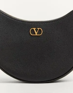Valentino Garavani Vlogo Signature Mini Hobo Bag - Black