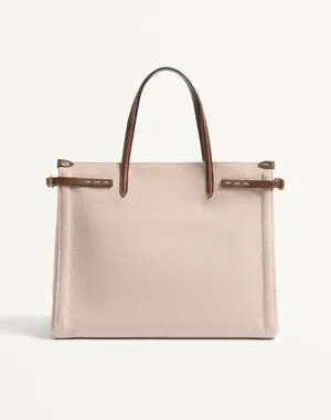 Valentino Garavani Antibes Medium Canvas Shopper - Natural