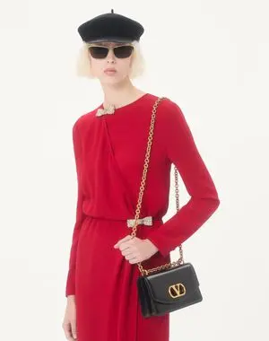 Valentino Garavani Vain Small Shoulder Bag - Black