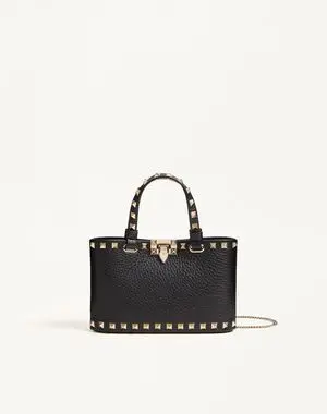 Valentino Garavani Rockstud Mini Shopping Bag - Black