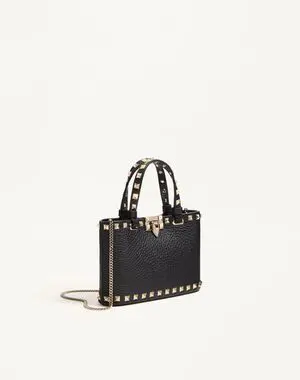 Valentino Garavani Rockstud Mini Shopping Bag - Black