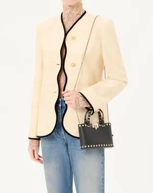 Valentino Garavani Rockstud Mini Shopping Bag - Black