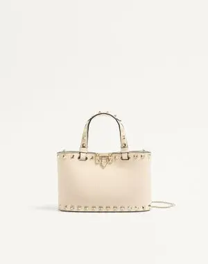 Valentino Garavani Rockstud Mini Shopping Bag - Light Ivory