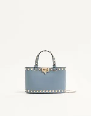Valentino Garavani Rockstud Mini Shopping Bag - Stone