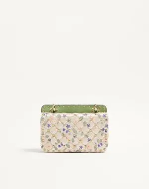 Valentino Garavani Rockstud Spike Small Jacquard Bag