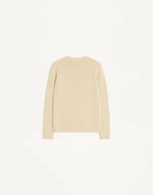 Valentino Garavani Chez Wool Sweater With Embroidered Heart Detail