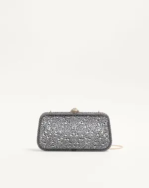 Valentino Garavani Carry Secrets Minaudiere With Rhinestones - Crystal