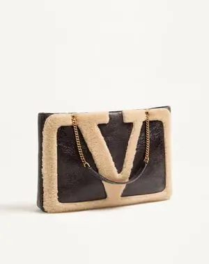 Valentino Garavani Viva Superstar Medium Shopping Bag - Brown/beige