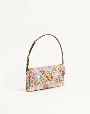 Valentino Garavani Small Shoulder Bag With Rhombelle Embroidery - Multicolour