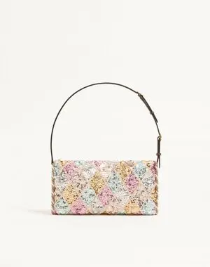 Valentino Garavani Small Shoulder Bag With Rhombelle Embroidery - Multicolour