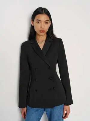 REFORMATION Caden Blazer - Black