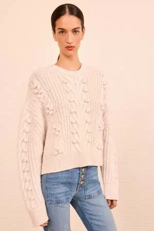 Ulla Johnson Indra Cable Knit Pullover