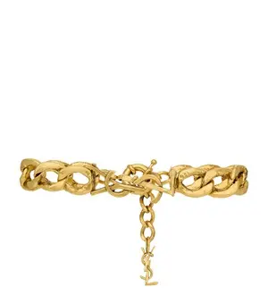 Saint Laurent Cassandre Chain Bracelet - Yellow