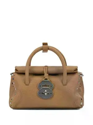 ZANELLATO Small Dotta® Studded Leather Tote Bag - Neutrals