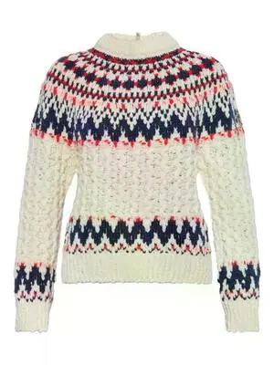 Moncler Patterned Jacquard Jumper - Neutrals
