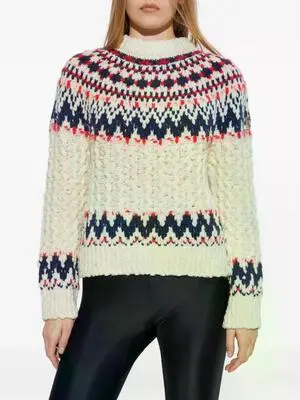 Moncler Patterned Jacquard Jumper - Neutrals