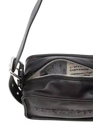 Patrizia Pepe Embossed Logo Shoulder Bag