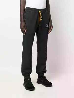 Rhude Logo-embroidered Track Pants - Black
