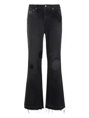 GALLERY DEPT. Patchwork Frayed Hem Jeans