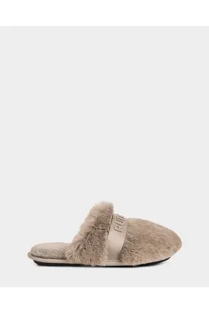 Rudsak Faux-fur Slippers - Natural