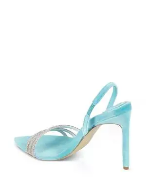 BETTINA VERMILLON 110mm Roxy Crystal-embellished Slingback Sandals