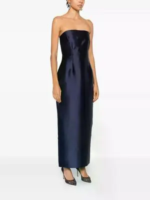 Solace London Renee Midi Dress - Blue