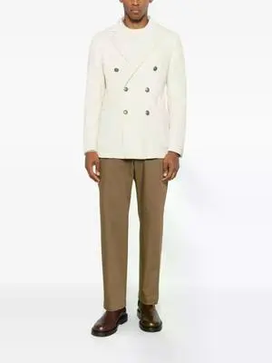 SANTANIELLO Double-breasted Corduroy Blazer