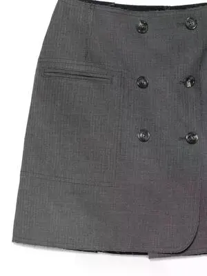 Iceberg Reversible Pinstripe Mini Skirt