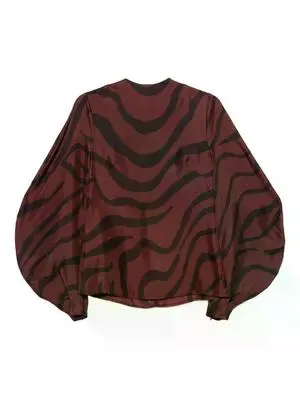 Raquel Diniz Aura Zebra-print Blouse