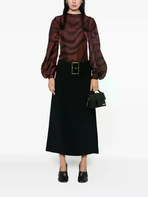Raquel Diniz Aura Zebra-print Blouse