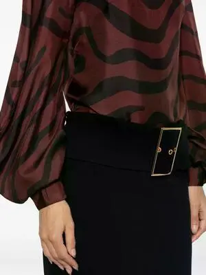 Raquel Diniz Aura Zebra-print Blouse